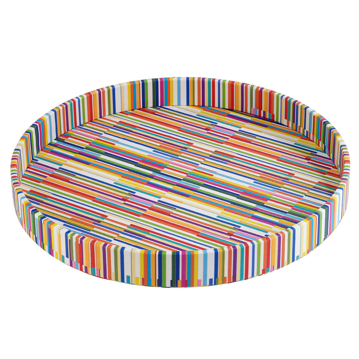 Barcode Round Colorful Tray – Bodrum Linens