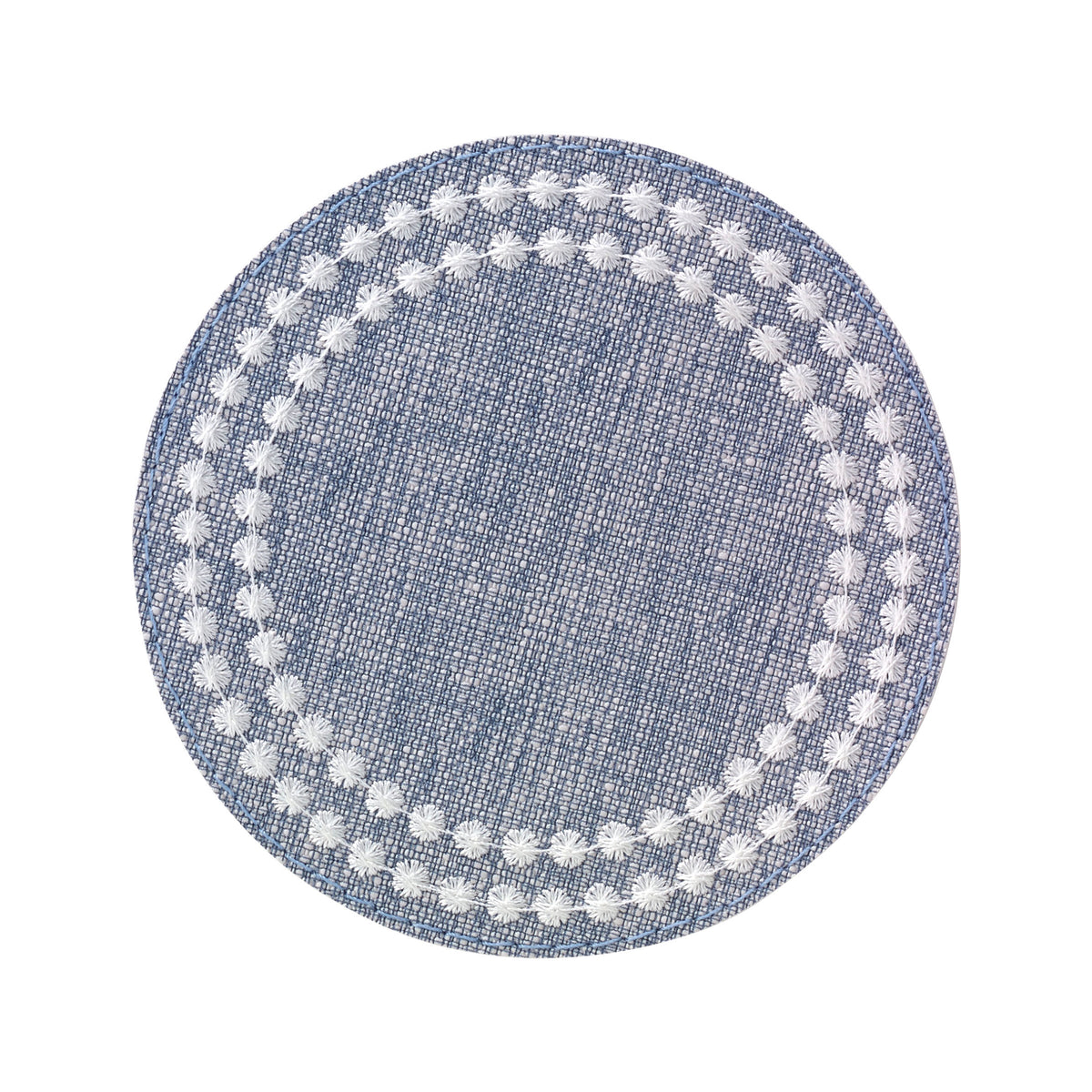 Pearls Embroidered Round Coasters – Bodrum Linens